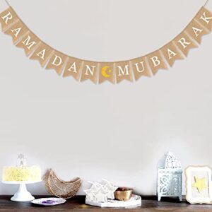 Eid Mubarak Banner Mubarak Party Decoration Ramadan Party Decorations Supplies (Ramadan Mubarak)