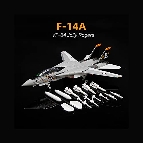 NUOTIE US Navy F-14 Tomcat 1/72 Alloy Model VF-84 Jolly Rogers Fighter DieCast Aircraft Military Display Model