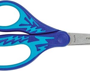 Fiskars 194220 Back to School Supplies, Kids Scissors Softgrip Blunt-tip, 5 Inch, Color Received May Vary