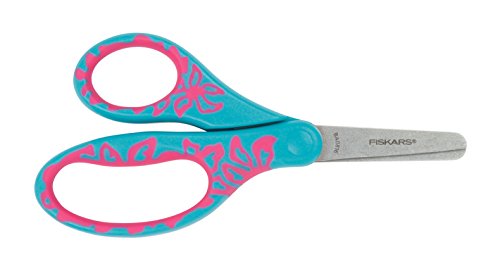 Fiskars 194220 Back to School Supplies, Kids Scissors Softgrip Blunt-tip, 5 Inch, Color Received May Vary