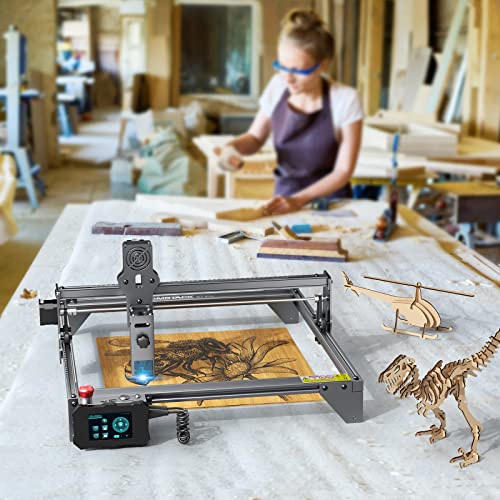 ATOMSTACK X7 Pro 50W Laser Engraver, Laser ingravor Cutter, 10W Output Power CNC Laser Engraver Cutting Machine, Eye Protection Fixed-Focus, DIY Laser Marking for Wood and Metal, 400x410mm