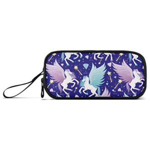 kigai large pencil case cute flying pegasus organizer pencil bag for boys girls school office stationery box with zipper