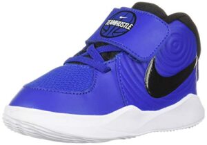 nike baby team hustle d 9 (td) sneaker, game royal/black-white, 6c regular us toddler