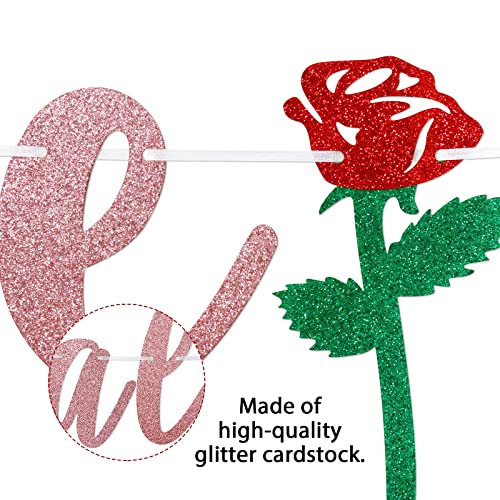 She Got The Final Rose Banner, The Bachelor Themed Banner, Glitter Bachelorette, Bridal Shower, Engagement, Wedding Decorations , Rose Gold Glitter