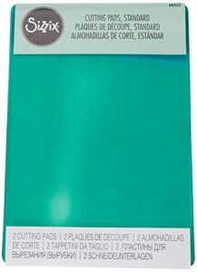 sizzix, mint, standard cutting pads 660522, 2 pack, 8 3/4″ x 6 1/8″ x 1/8″