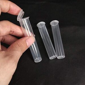 72mm Child Resistant Pop Top Cartridge Tubes Clear 1mL 0.5mL (1000 Pack)