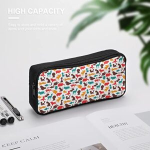 Elk Cat Elephant Owl Pencil Case Stationery Pen Pouch Portable Makeup Storage Bag Organizer Gift