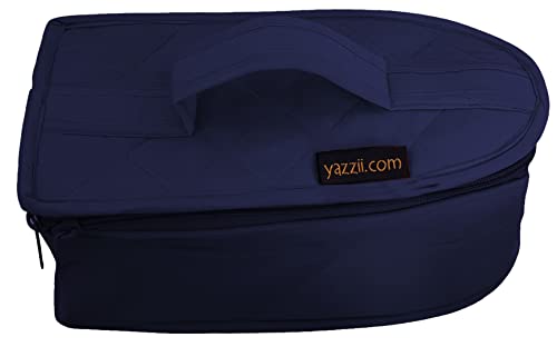 Yazzii Iron Storage Case - Iron Protective Cover - Travel Iron Holder with Handle & Zipper Closure - Iron Carrying Storage Bag - Dustproof & Easy to Carry Navy