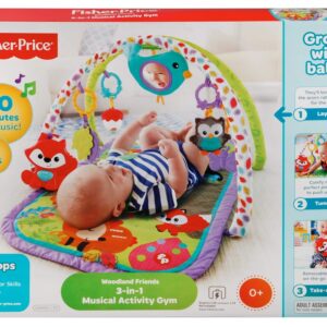 Fisher-Price 3-in-1 Musical Activity Gym, Woodland