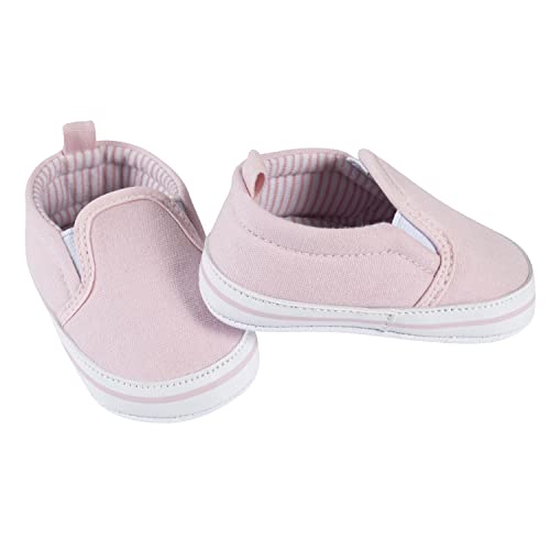 Gerber Unisex Baby Newborn Infant Toddler Boy and Girl Slip-On Sneaker Crib Shoe Pink 6-9 Months