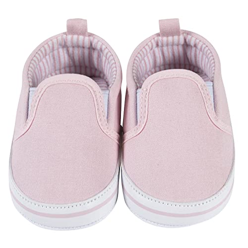 Gerber Unisex Baby Newborn Infant Toddler Boy and Girl Slip-On Sneaker Crib Shoe Pink 6-9 Months