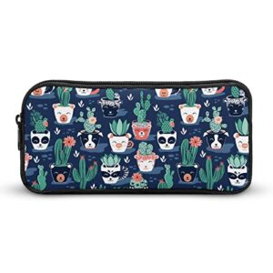 cacti succulents cuddly pots pencil case stationery pen pouch portable makeup storage bag organizer gift