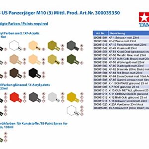 TAMIYA 35350 1/35 US Tank Destroyer M10 Mid Prod Plastic Model Kit