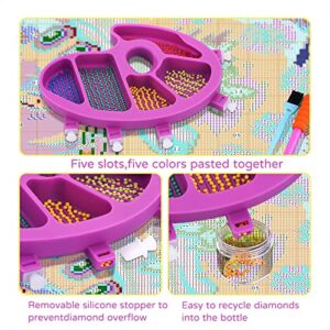 Palette Diamond Painting Tray Kits Trays Diamond Painting Organizer, Diamond Accessories & Tools for Glitter Rhinestones/5D Diamond Embroidery/Bead Storage/DIY Art