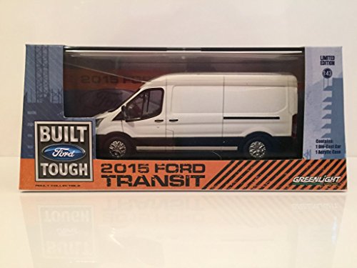 Greenlight 86039 2015 Ford Transit LWB Oxford White 1:43 Scale Diecast