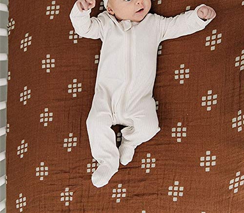 Goelsakurara Newborn Baby Boy Girl Romper Bodysuit Long Sleeve Footie Onesie Jumpsuit Ribbed Fall Winter Clothes Outfit (C-Zipper White,0-3 Months)