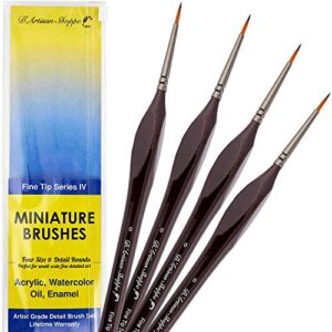 WetNDRi Wet Palette and Fine Tip Series IV Round 0 Brushes Bundle