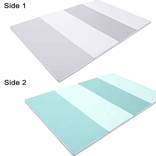 Folding - Reversible - Toddler and Baby Play Mat for Floor Activity Gym - Non-Slip Waterproof Baby Activity Mat