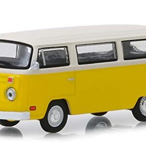 1978 Type 2 (T2) Bus Yellow with White Top Little Miss Sunshine (2006) Movie Hollywood Series 22 1/64 Diecast Model by Greenlight 44820 C