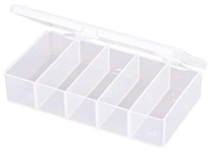 flambeau compartment box, 5-7/8″ w x 3-1/2″ l x 1-5/16″ h, translucent