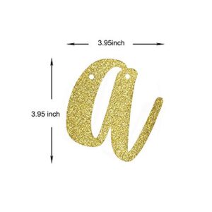 She's About to Pop Banner, Gold Gliter Paper Sign Decor for Baby Shower Party