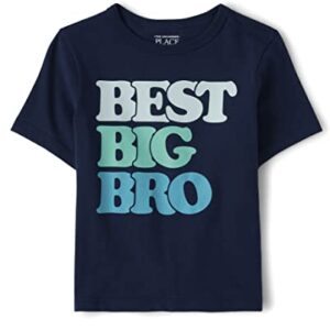 The Children's Place Baby Toddler Boys Short Sleeve Graphic T-Shirt, Best Big Bro, 5T