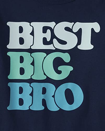 The Children's Place Baby Toddler Boys Short Sleeve Graphic T-Shirt, Best Big Bro, 5T