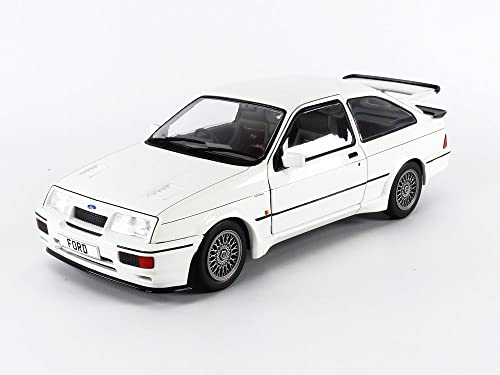 Solido S1806104 1:18 1987 Sierra RS500-White Ford Collectible Miniature car, White