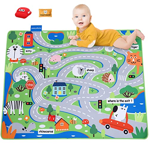 Lovvie & Joy Baby Play Mat,Kid Rug Carpet Playmat ,Baby Play Mat for Floor,Foldable Non-Slip Play Mats for Baby and Toddlers,Ideal Gift for Children Baby Bedroom Play Room