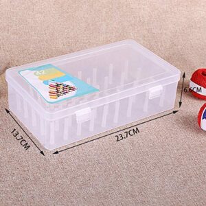 Hiborth 42 Axis Sewing Threads Box Transparent Needle Wire Storage Organizer Containers[Shipped from US]