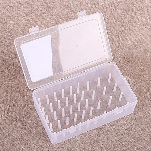 Hiborth 42 Axis Sewing Threads Box Transparent Needle Wire Storage Organizer Containers[Shipped from US]