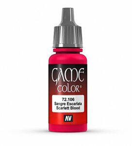 vallejo scarlett blood game color paint set