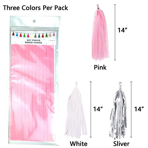 Winter 1st Birthday Girl Decoration One Snowflake Banner High Chair Pink Bow Garland Foil Balloon Paper Tassel Princess Cake Smash Supplies