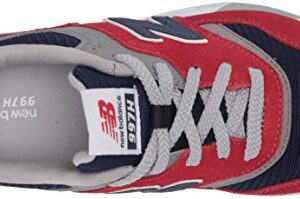 New Balance Kid's 997h V1 Lace-up Sneaker, Team Red/Pigment, 2 Wide Infant