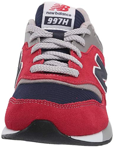 New Balance Kid's 997h V1 Lace-up Sneaker, Team Red/Pigment, 2 Wide Infant