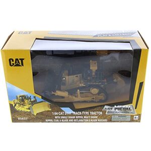 1:64 Scale Caterpillar D11 Dozer with 2 Blades and Rear Rippers - Construction Metal Series by Diecast Masters - Comes with JEL Blade Attachment - Made of Diecast Metal with Plastic Parts