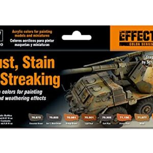 Vallejo Rust, Stain and Streaking Set Paint Set