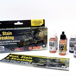 Vallejo Rust, Stain and Streaking Set Paint Set