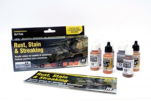 Vallejo Rust, Stain and Streaking Set Paint Set