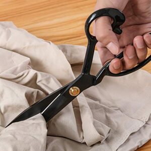 Fabric Scissors 8 Inch Professional Tailor Scissors - Heavy Duty Sewing Scissors for Leather Cutting Industrial Sharp Shears Office Artists Tailors Dressmakers