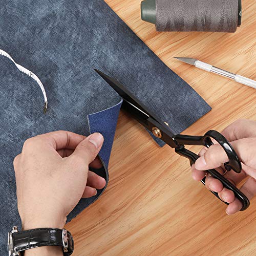 Fabric Scissors 8 Inch Professional Tailor Scissors - Heavy Duty Sewing Scissors for Leather Cutting Industrial Sharp Shears Office Artists Tailors Dressmakers