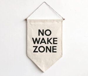 no wake zone banner – handmade front door decor – wall banner – canvas banner – custom wall hanging – safety door decor – handcrafted canvas style – coastel home decor – garden decor – party decor