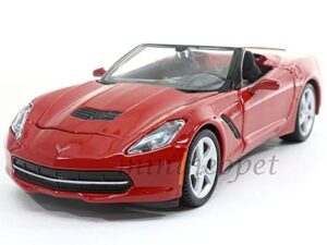 maisto 31501 2014 14 chevy corvette c7 stingray convertible 1/24 diecast red,#g14e6ge4r-ge 4-tew6w206680