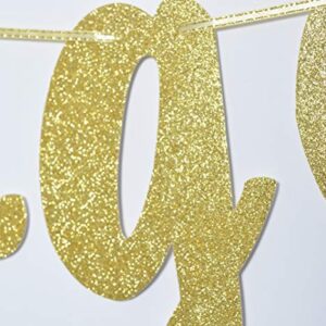 Drop Your Panties Glitter Gold Banner, Lingerie Shower Banner, Bachelorette Party Decorations (Gold)