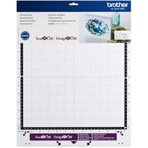 brother standard mat 12”x12”, camatstd12, 12″x12″ , white