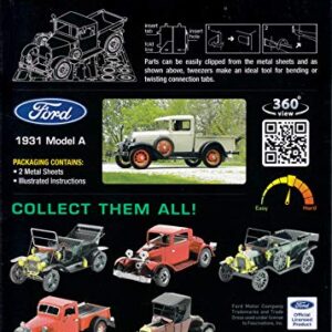 Fascinations Metal Earth 1931 Ford Model A 3D Metal Model Kit