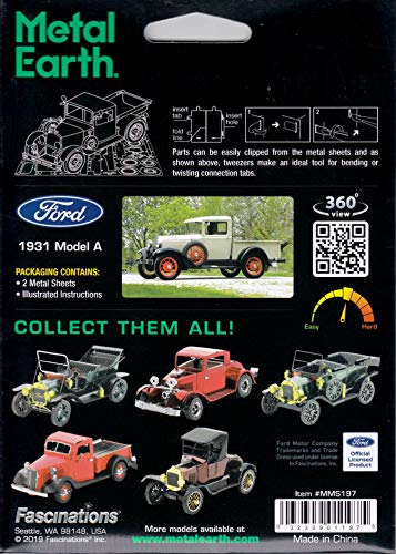 Fascinations Metal Earth 1931 Ford Model A 3D Metal Model Kit