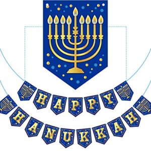 happy hanukkah banner chanukah letter banner decoration hanukkah party decoration paper letter for hanukkah party decoration supply