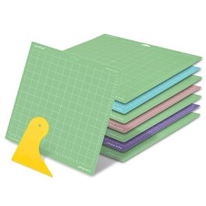 cutting mats for cricut – lya vinyl 8 pack variety cutting mats 13×14 inch, cutting mats for permanent vinyl(standardgrip, lightgrip, stronggrip, fabricgrip) for explore air series & accessories