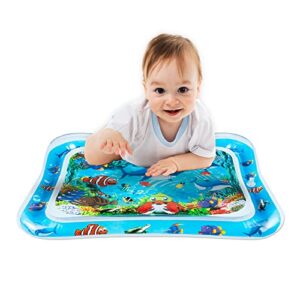 voch gala inflatable tummy time water mat, baby toys for 3 6 9 12 months infant boys girls, ideal gift for baby to meet milestone